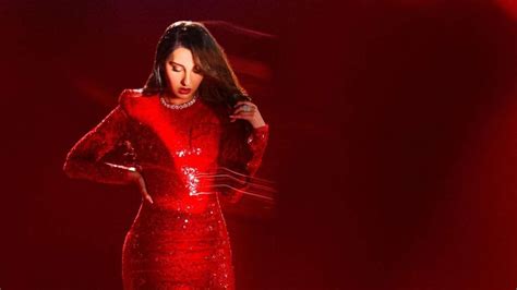 Nora Fatehi Sets Internet Ablaze In Red Shimmery Dress Photos Go Viral