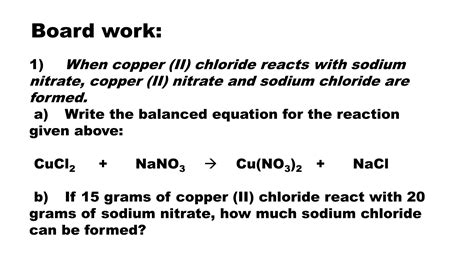 Lesson 10 Limiting And Excess Reagent Pptx