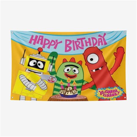 Yo Gabba Party Supplies Banner Yo Gabba Festival Backdrop Party Banner