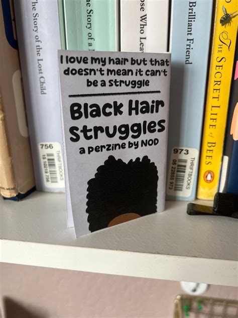 Black Hair Struggles Zine Perzine Etsy