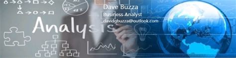 Dave Buzza Mba Business Analyst Process Optimization Data Driven