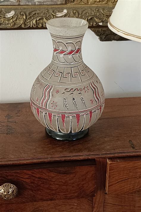 Ancient Greek Glass Vase 22 Cm Etsy