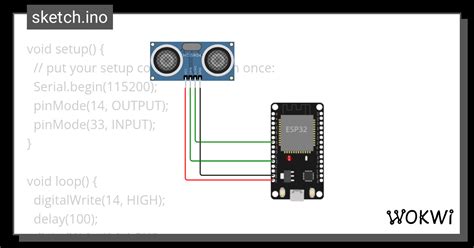 Us Sensor Distance Wokwi Esp32 Stm32 Arduino Simulator