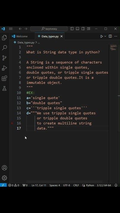 What Is String Data Type In Python String Python String Data Type