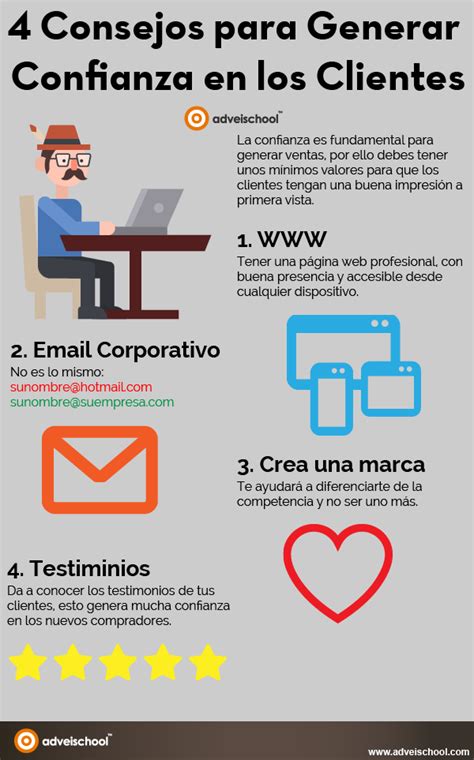 4 Consejos Para Generar Confianza En Tus Clientes Infografia