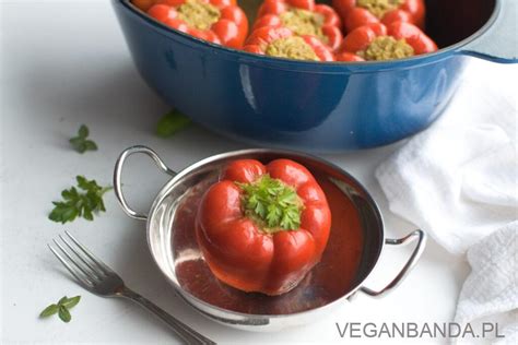 Papryka Faszerowana Po Indyjsku VeganbandaVeganbanda