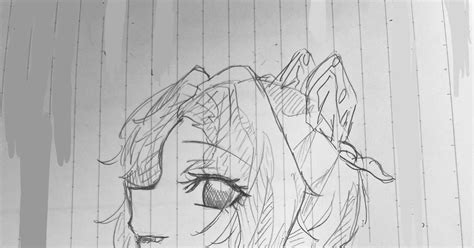 アナログイラスト 授業中の落描き ＊ミアのイラスト Pixiv