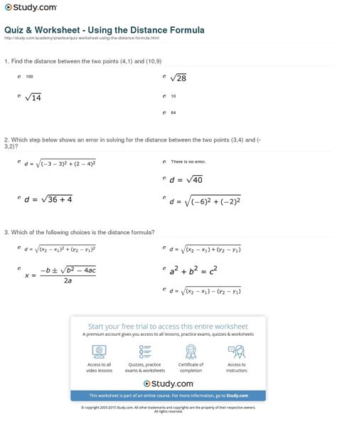 The Midpoint Formula Worksheet E Streetlight Com