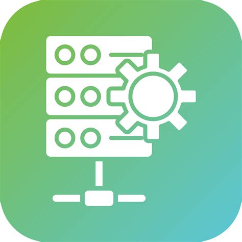 Database Settings Vector Icon Style Vector Art At Vecteezy