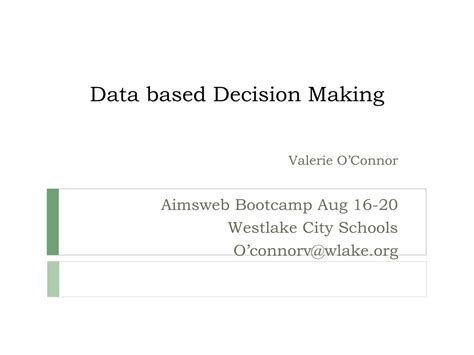 ppt data based decision making powerpoint presentation free download