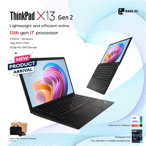 Lenovo Thinkpad X13 Gen 2 Refurbished Laptop I7 11th Gen Processor