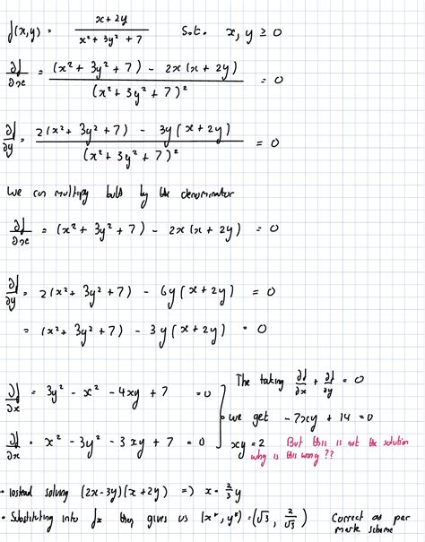 Solved The Attached Questions Shows Two Partial Derivatives Chegg