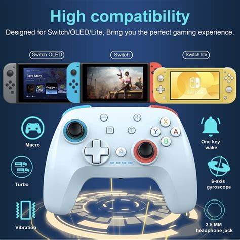 Buy Wireless N S Switch Controller Turbo Vibration Motion Control Macro Button New Online At