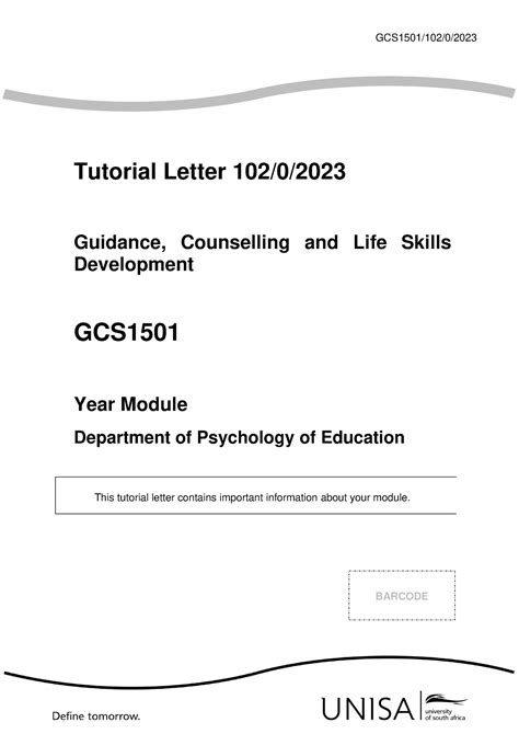 Gcs1501 Assignment 5 Of 2023 Gcs150110 2 0202 3 Tutorial Letter 10