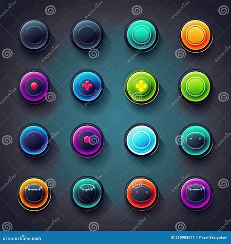 Element Round Game Button Ai Generated Stock Image Image Of Interface Shape 290908017