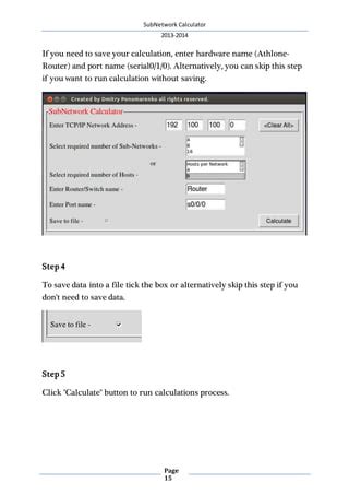 Subnetwork Calculator Python Project Pdf
