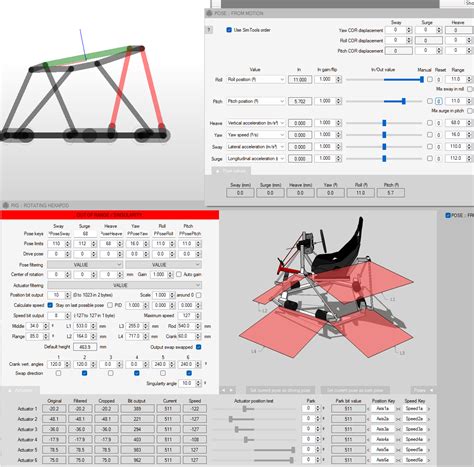 Flypt 6dof Stewart Hexapod Interface For Linear And Rotating Actuators