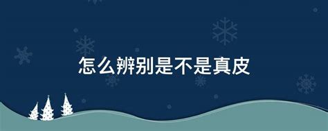 怎么辨别是不是真皮 业百科