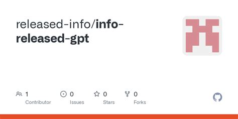 Github Released Infoinfo Released Gpt