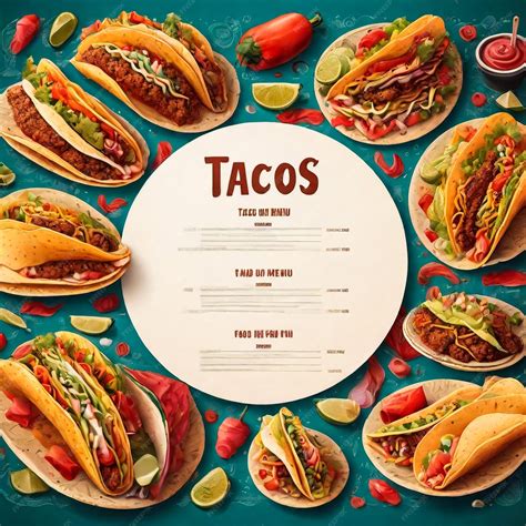 Premium Photo Mexican Cuisine Food And Drink Menu Design Template