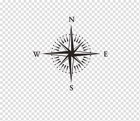 The North Star Illustration Paper Fortune Teller Compass Angle