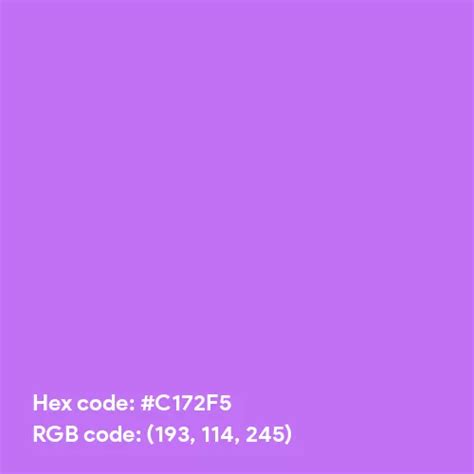 Deep Mauve Color Hex Code Is C172f5