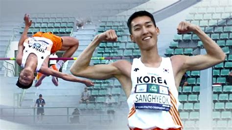 우상혁 6년 만에 아시아육상선수권 높이뛰기 정상 탈환2m28