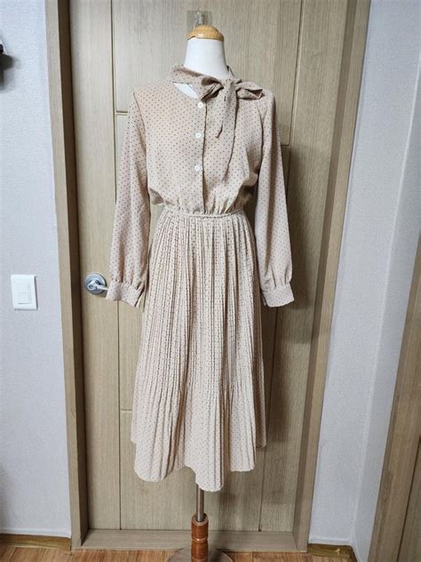 주름 땡땡이 원피스 세컨웨어헬로마켓