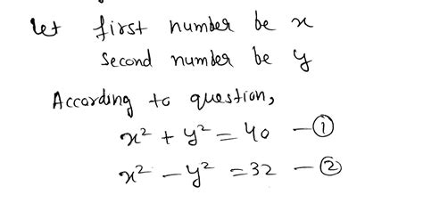 Answered Let X Represent One Number And Let Y Bartleby