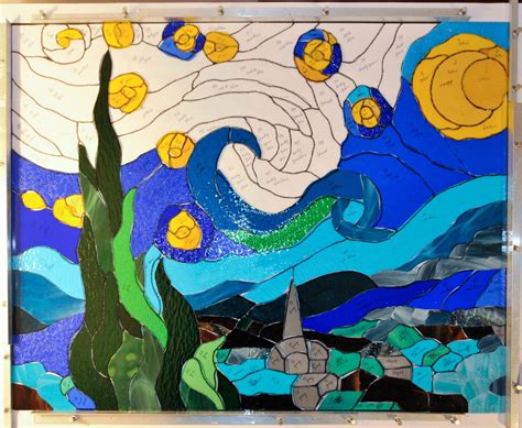 Boehm Stained Glass Blog Starry Night More Progress