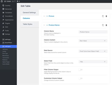 Wpdatatables Vs Jetengine Wordpress Table Plugins Compared Crocoblock