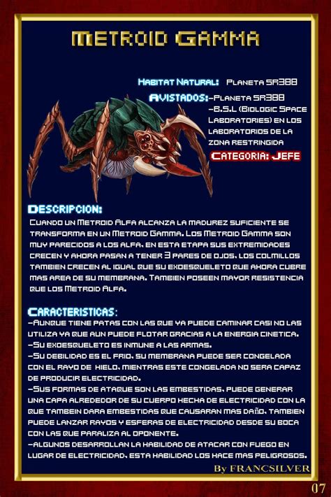 159 Especie Sciser Metroid Biology Artofit