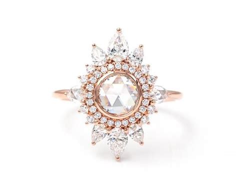 Gravity Ring Round Cut Diamond Wedding Ring Round Cut Diamond Rings