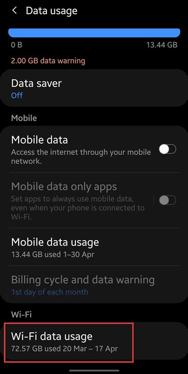 How To Check Wi Fi Data Usage On Android Devices Motive Help Center