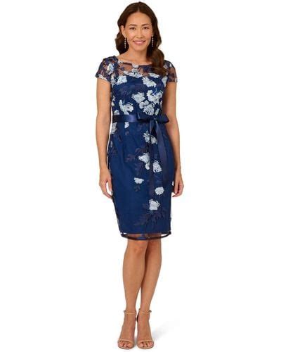 Adrianna Papell Embroidered Sheath Dresses For Women Up To 80 Off Lyst