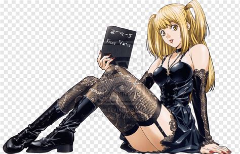 미사 아마네 라이트 야가미 류크 데스 노트 아니메 Cg 아트 워크 흑발 만화 Png Pngwing