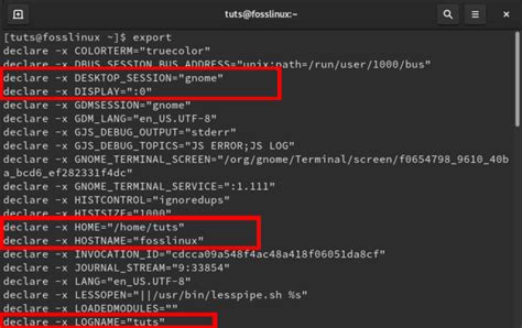Linux Export Command Examples Foss Linux