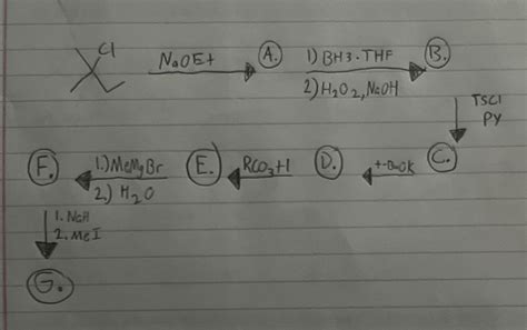 Solved Consider The Reaction Sequence Below Provide The Chegg