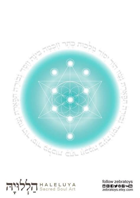 Kabbalah Ten Sefirot Wall Decor Art Print Tree Of Life Sacred Geometry