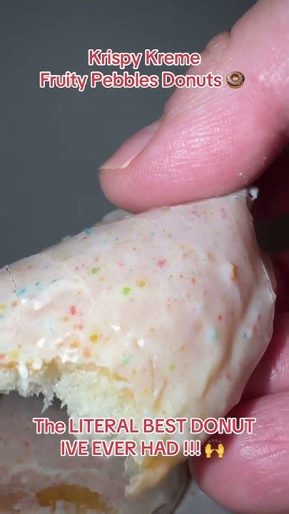Krispy Kreme’s NEW FRUITY PEBBLES DONUT 🍩 #KrispyKreme #FruityPebbles # ...