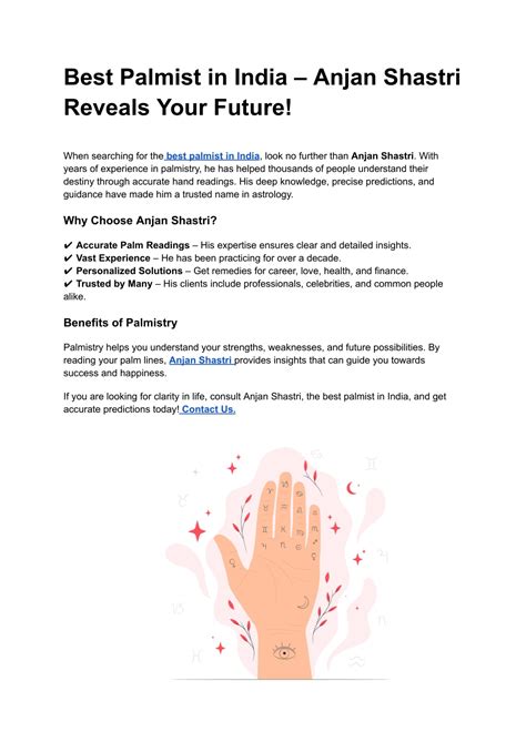 Ppt Best Palmist In India Anjan Shastri Reveals Your Future