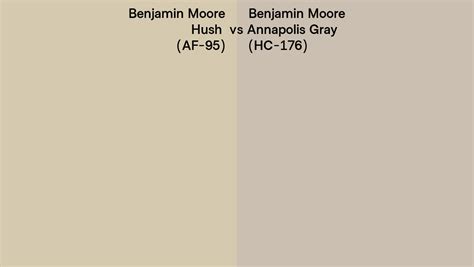 Benjamin Moore Hush Vs Annapolis Gray Side By Side Comparison
