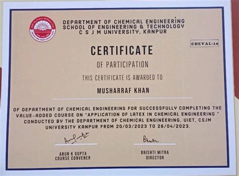 Musharraf Khan On Linkedin Latex Csjmu Uiet