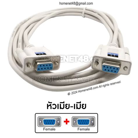 สาย Rs232 Serial Port Db9 เข้าหัวไขว้พิน 2 กับ 3 Homenet48