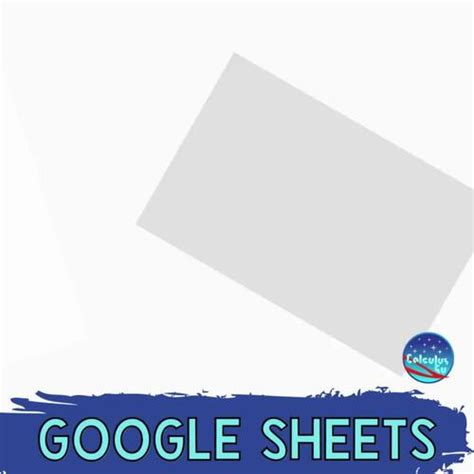 Comparing Rational Numbers Google Sheets By Calculus U TPT