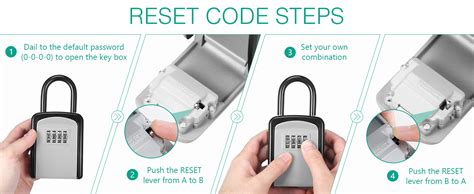 ORIA 4 Digit Combination Lock Box Key Safe Box With Shackle