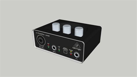 Audio Interface Behringer U Phoria Um2 3d Warehouse