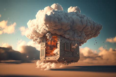 Cloud Computing Concept Generative Ai Stock Illustration Illustration Of Network Concept