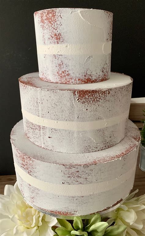 Decorate Yourself 3 Tier Fake Naked Cake Fake Wedding Cake Etsy UK