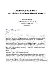 Final Penetration Test Proposal V2 Docx Penetration Test Proposal